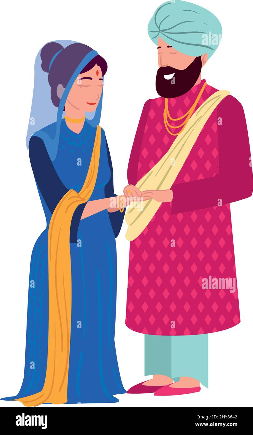 Muslim bride groom Stock Vector Images - Alamy