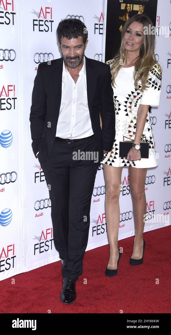 Antonio Banderas and girlfriend Nicole Kimpel 2015 AFI FEST "The 33 ...