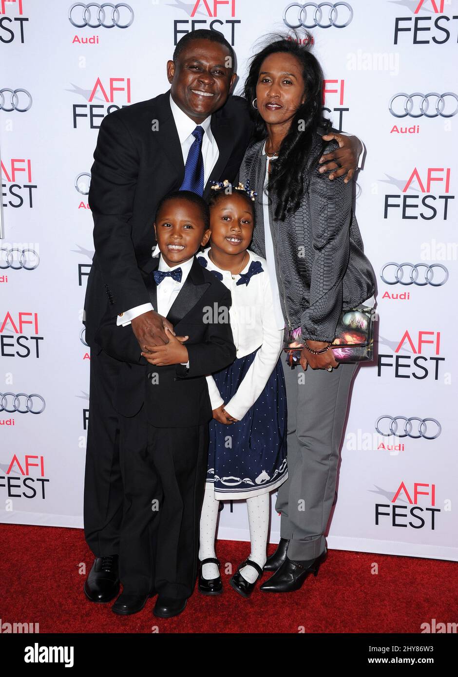 Bennet Omalu attending the premiere of Concussion as part of the AFI ...