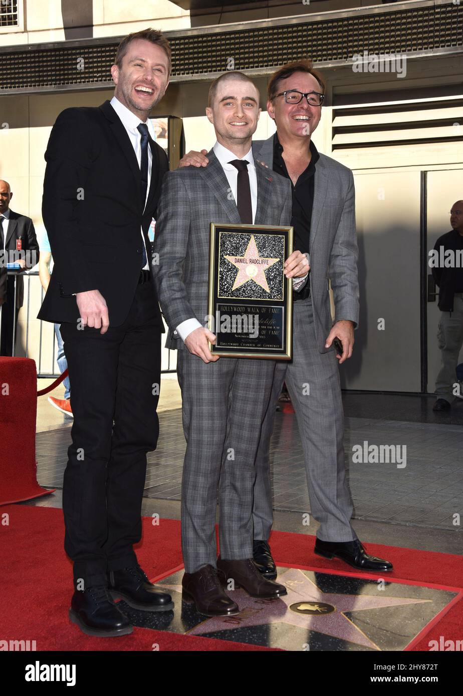 Chris Hardwick, Chris Columbus Daniel Radcliffe Hollywood Walk of Fame ...