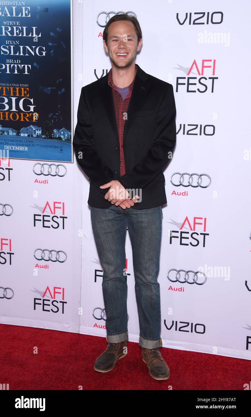 Joseph Cross attending the AFI Fest 2015 Closing Gala: "The Big Short ...