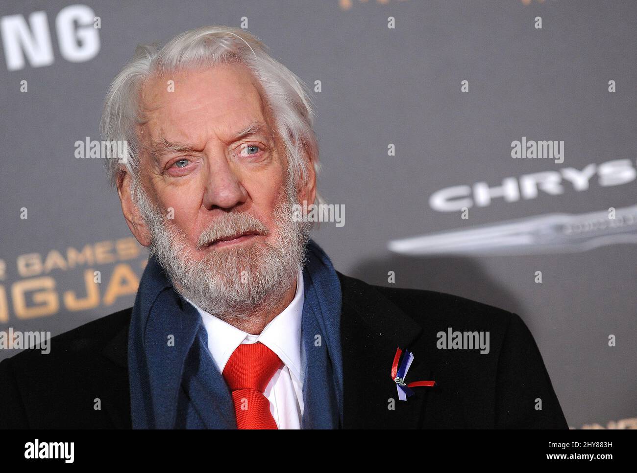 Donald Sutherland "The Hunger Games: Mocking Jay - Part 2" Los Angeles ...