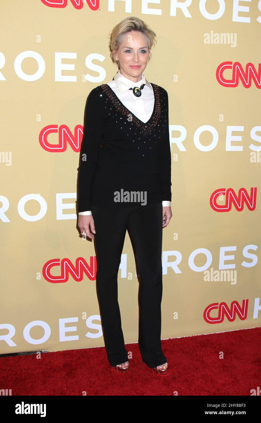 Sharon Stone attending the CNN Heroes All-Star Tribute, held at the ...