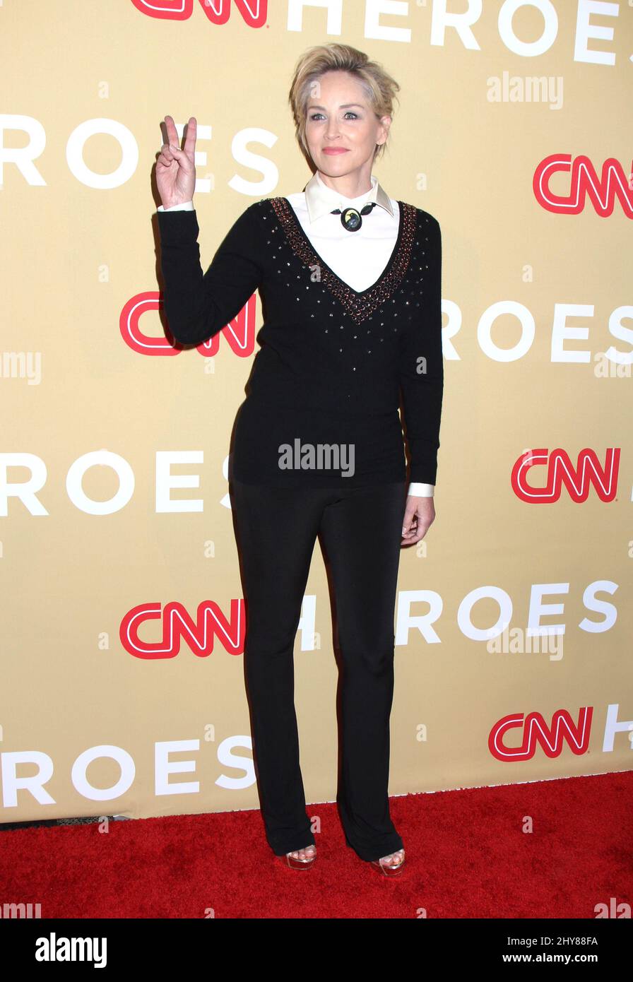 Sharon Stone attending the CNN Heroes All-Star Tribute, held at the ...