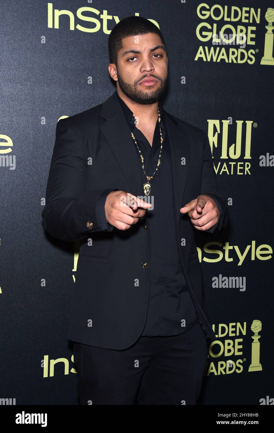 O'Shea Jackson Jr attending the HFPA & InStyle Celebration of the 2016 ...