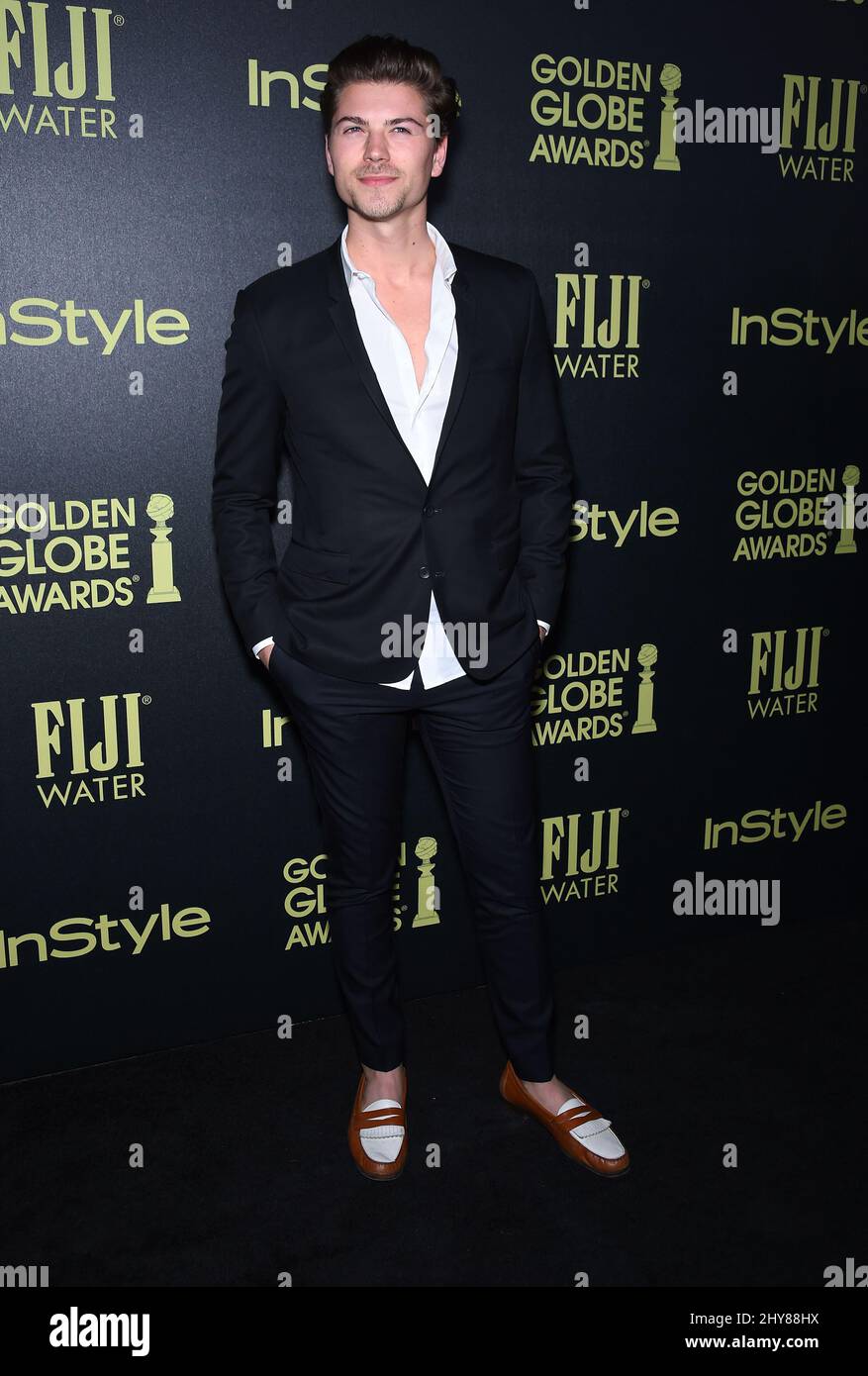 Amadeus Serafini attending the HFPA & InStyle Celebration of the 2016 ...