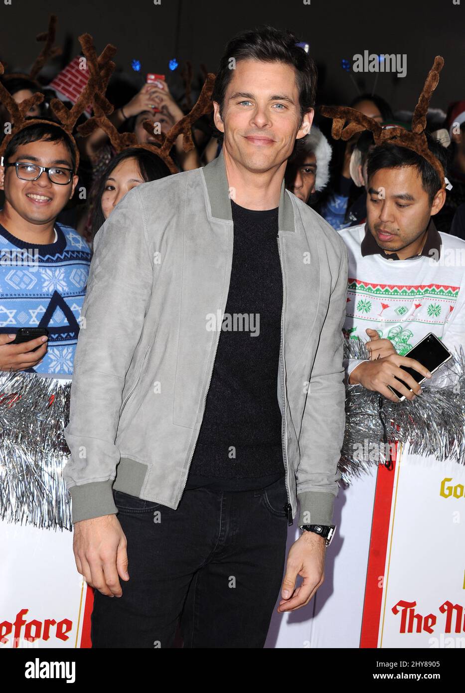 James Marsden attending "The Night Before" Los Angeles Premiere held at ...