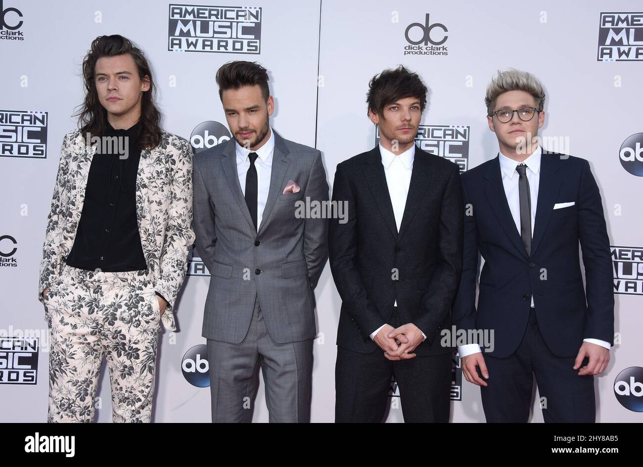 One Direction 2015 American Music Awards held at the Microsoft Theatre ...