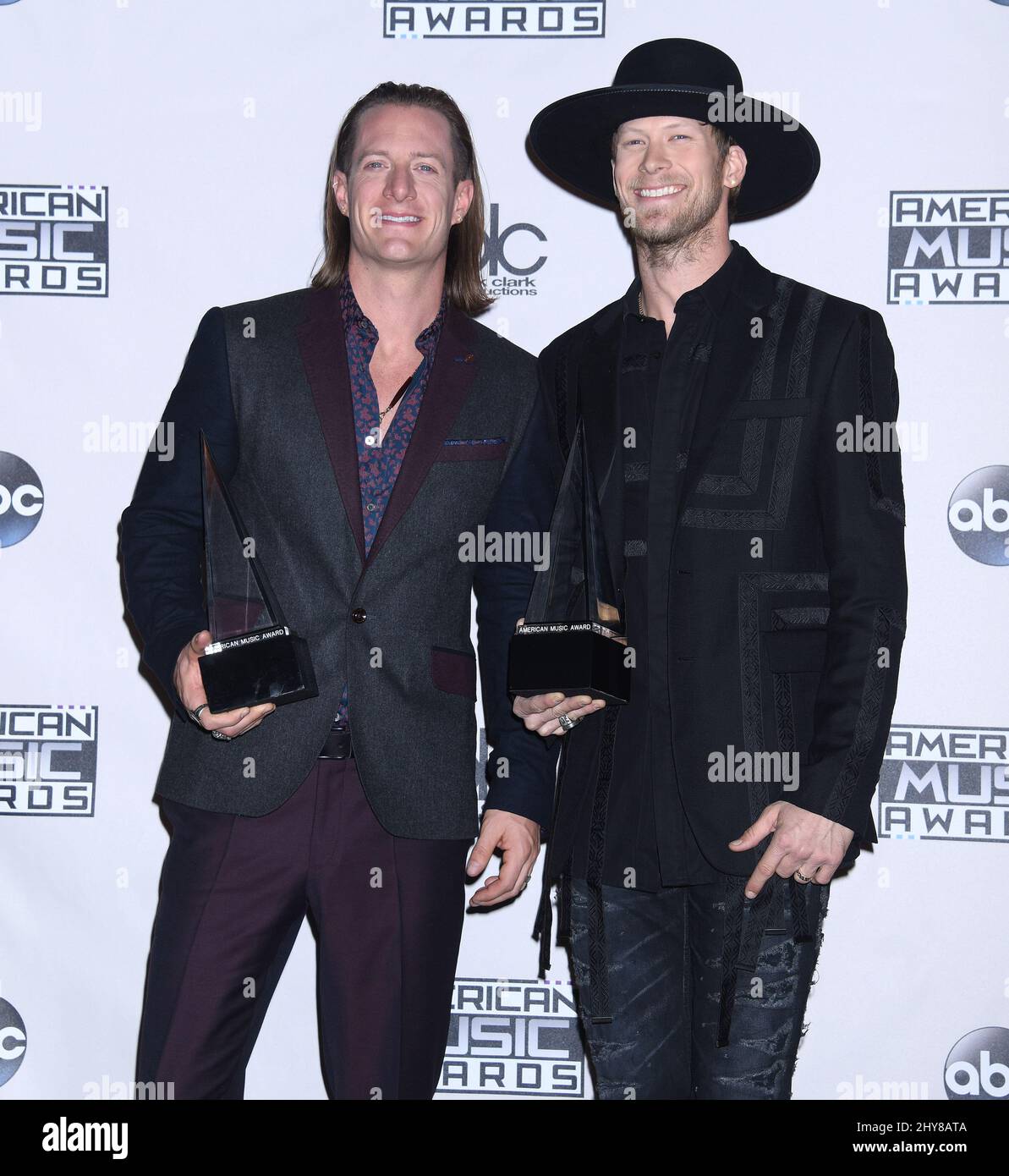 Brian Kelley, Tyler Hubbard "Florida Georgia Line" 2015 American Music ...