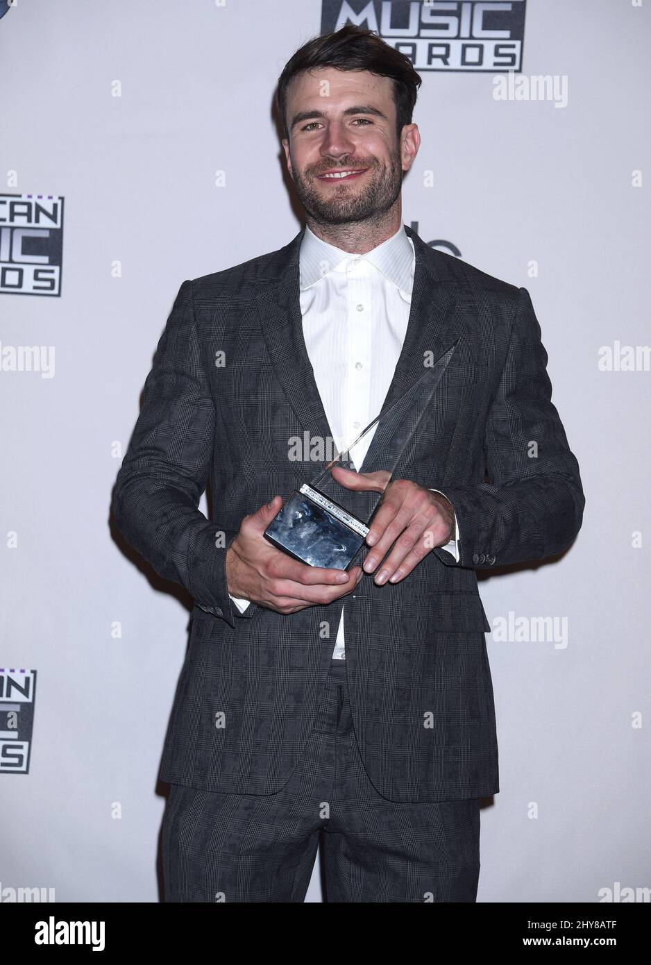 Sam Hunt 2015 American Music Awards held at the Microsoft Theatre Stock ...