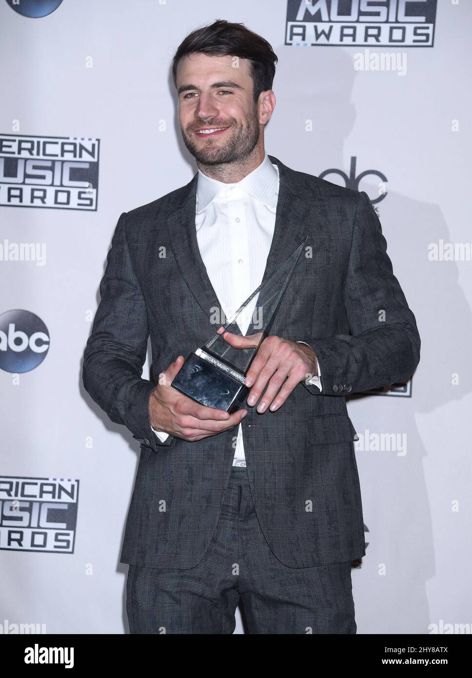 Sam Hunt 2015 American Music Awards held at the Microsoft Theatre Stock ...