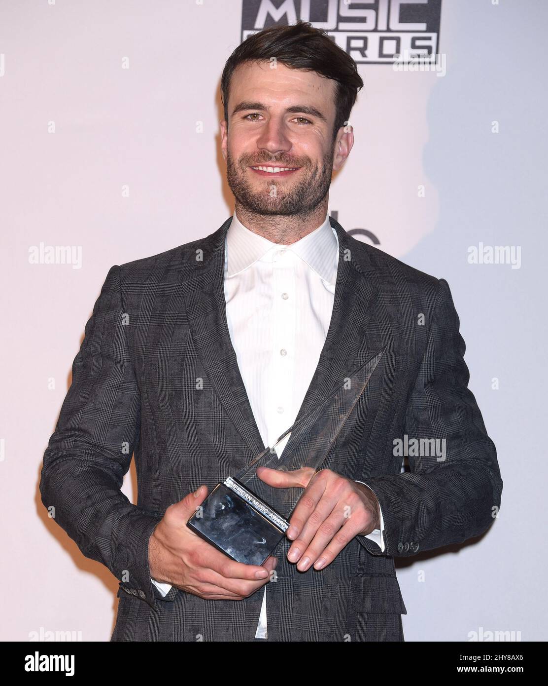 Sam Hunt 2015 American Music Awards held at the Microsoft Theatre Stock ...