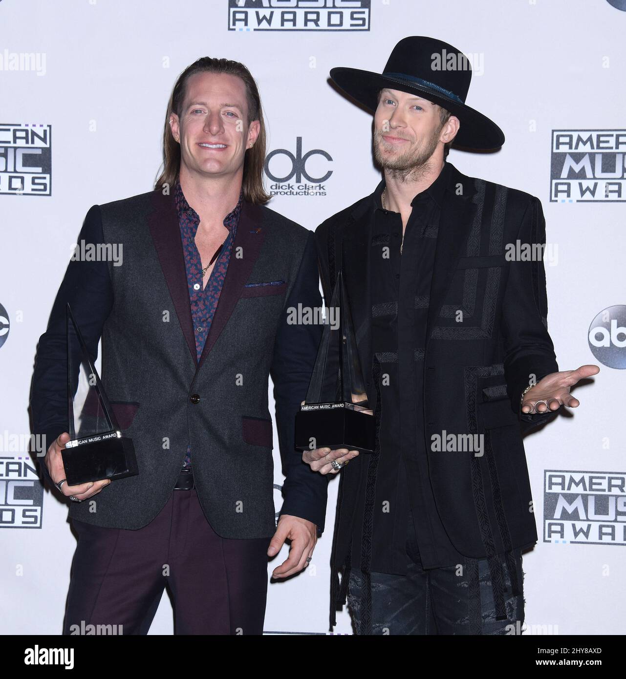 Brian Kelley, Tyler Hubbard "Florida Georgia Line" 2015 American Music ...