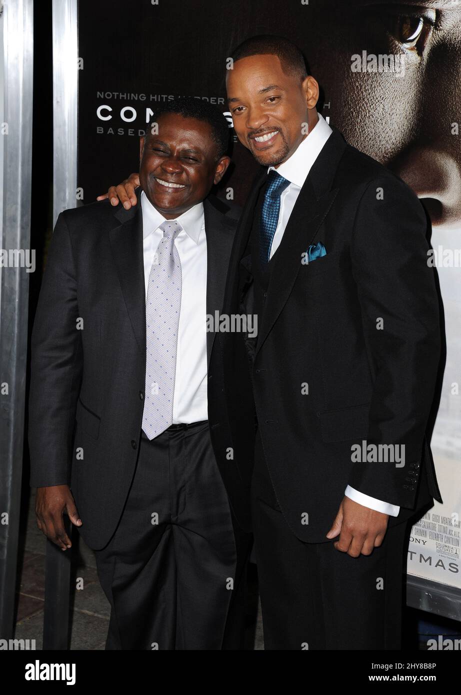 Will Smith, Dr. Bennet Omalu attending a special screening of ...