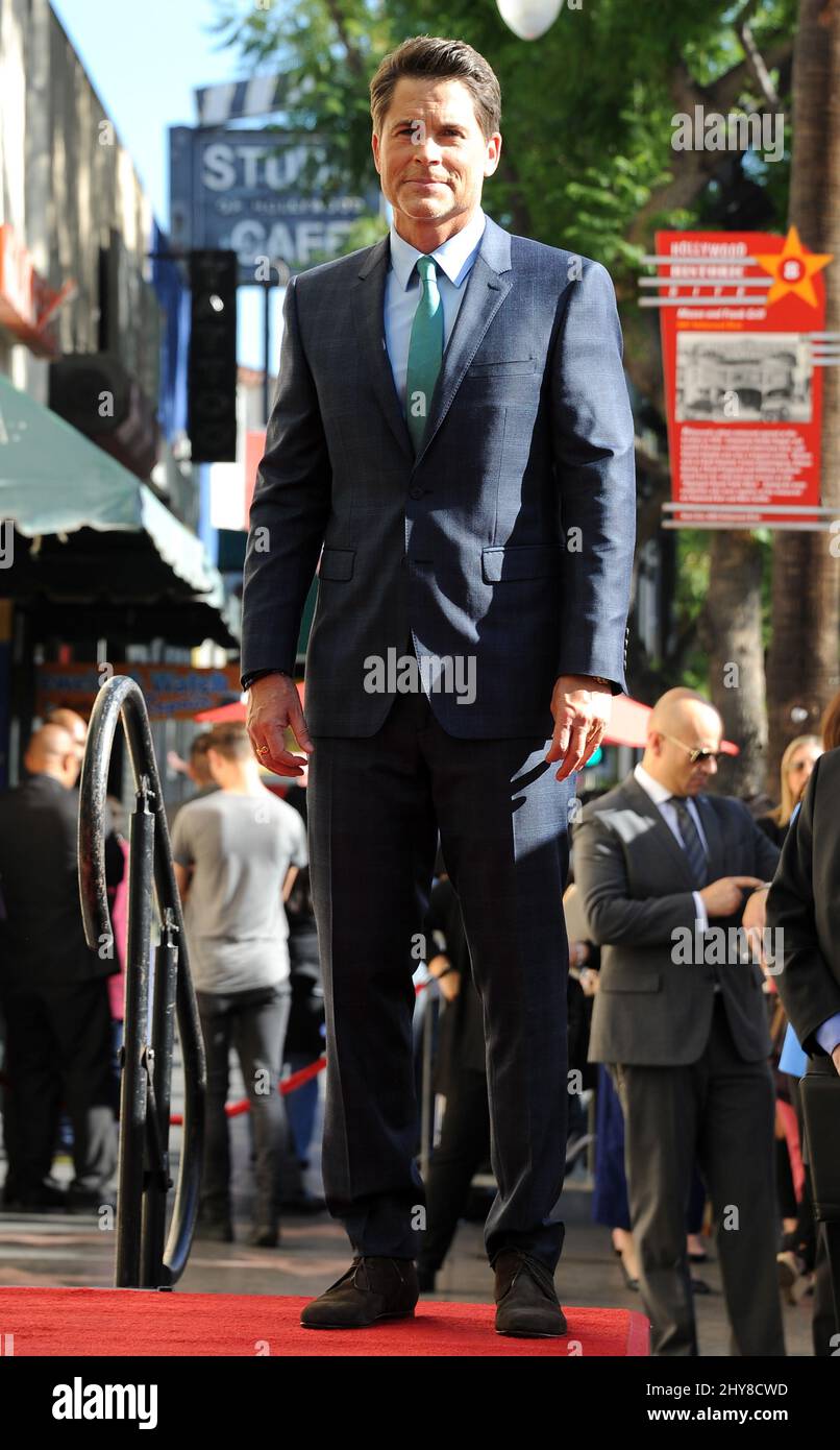 Rob Lowe during a ceremony honoring him with a star on the Hollywood ...