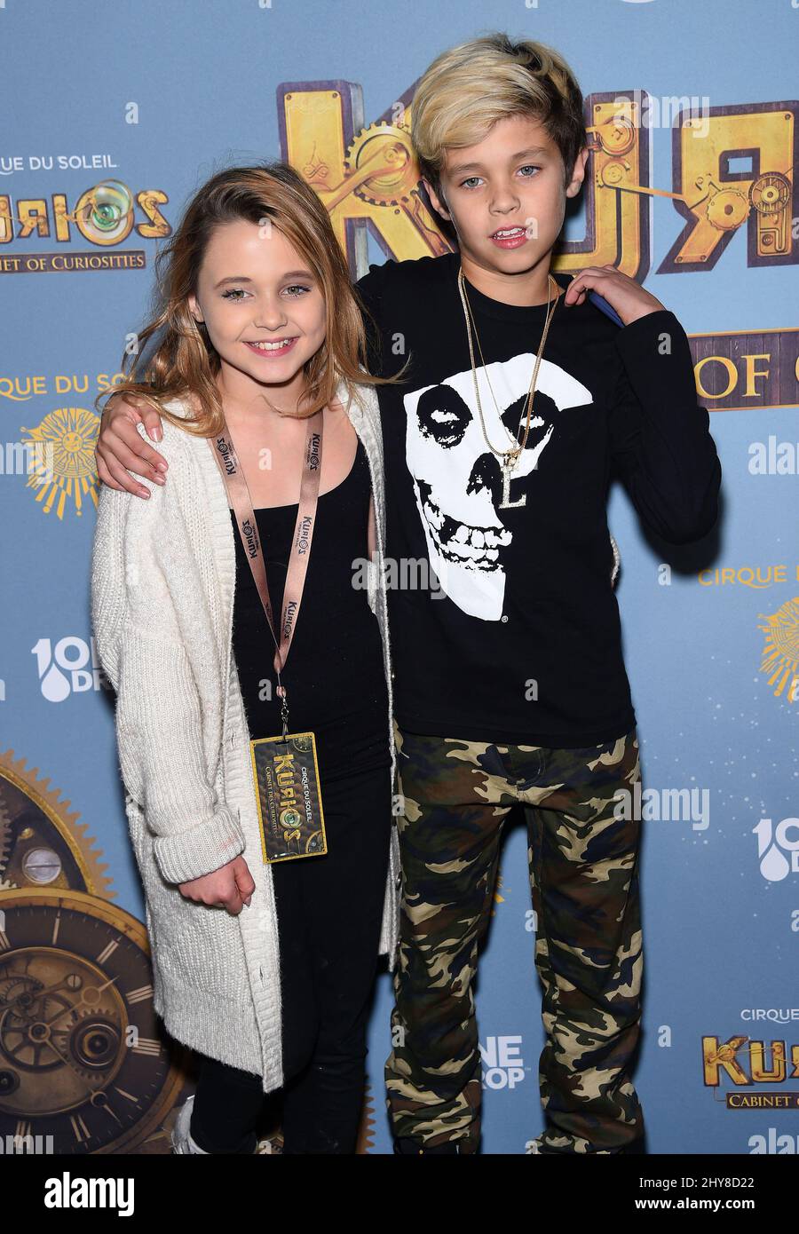 Landon Barker & Alabama Barker Cirque du Soleil's "KURIOS €“ Cabinet of ...