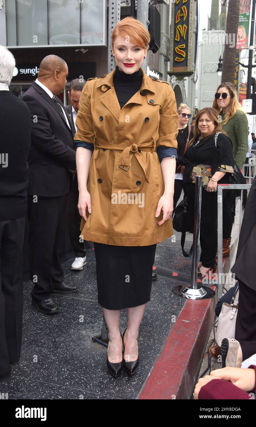 Bryce Dallas Howard attending the ceremony honouring Ron Howard with ...