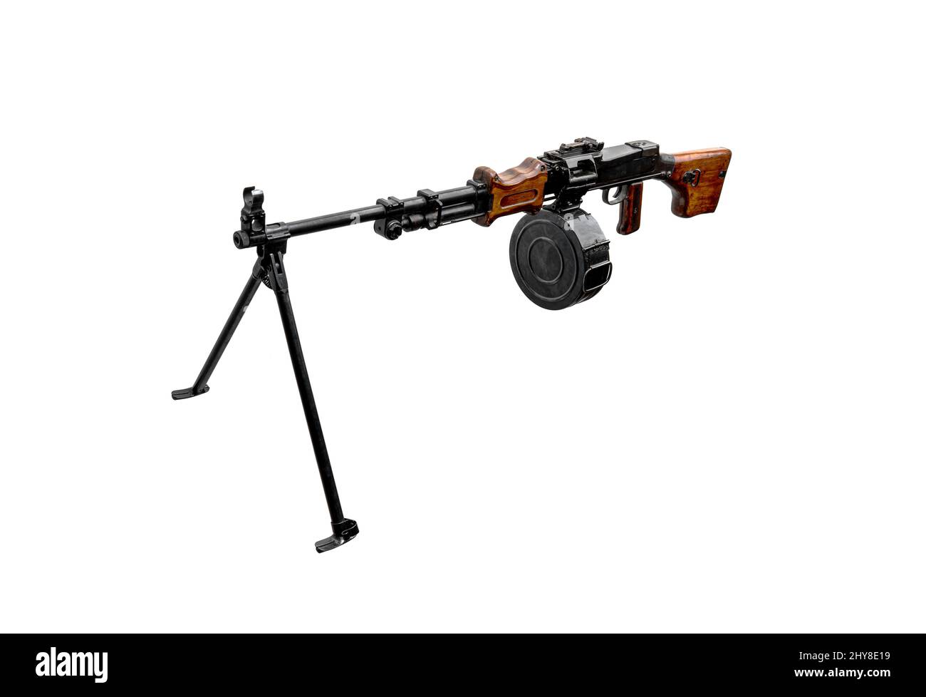 RPK machine gun with a wooden butt on the bipod. Weapons of the Soviet ...