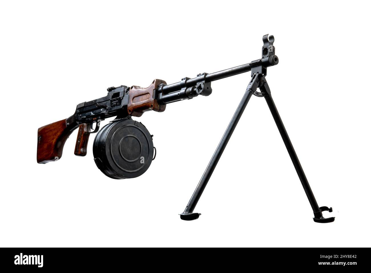 RPK machine gun with a wooden butt on the bipod. Weapons of the Soviet ...