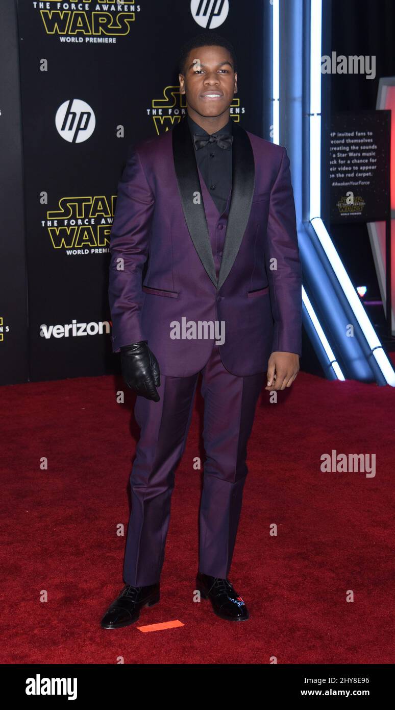 John boyega attending world premiere star wars hi-res stock photography ...