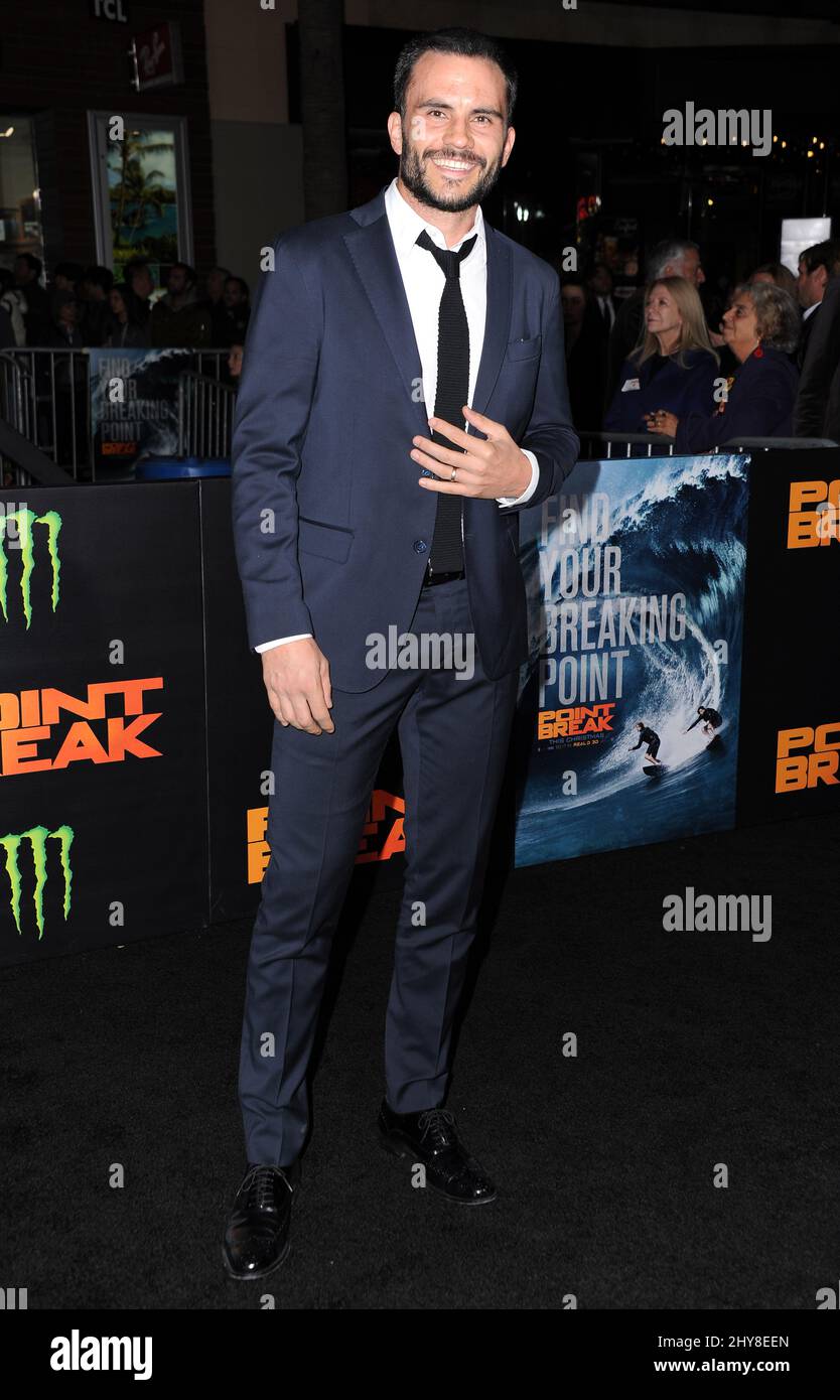 Juan Pablo Raba attending the Point Break Hollywood Premiere Stock ...