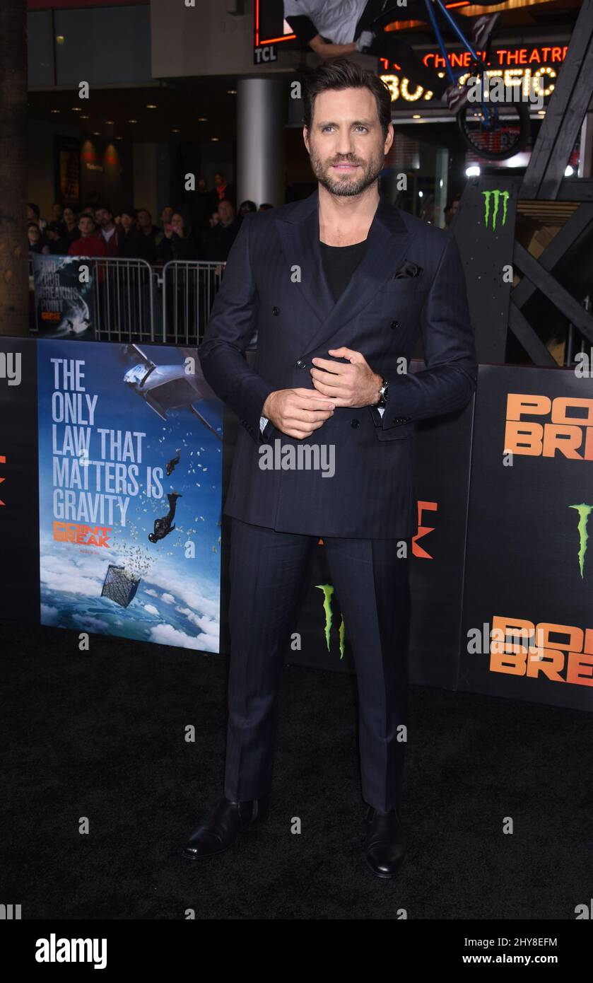 Edgar Ramirez attending the Point Break Hollywood Premiere Stock Photo ...