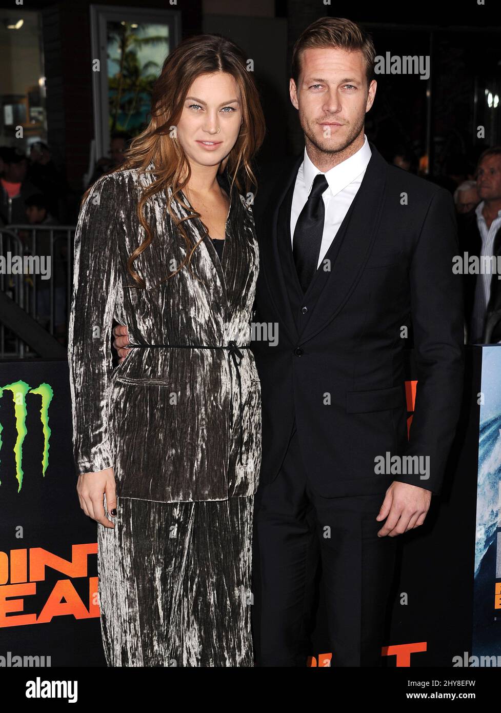 Luke Bracey attending the Point Break Hollywood Premiere Stock Photo ...