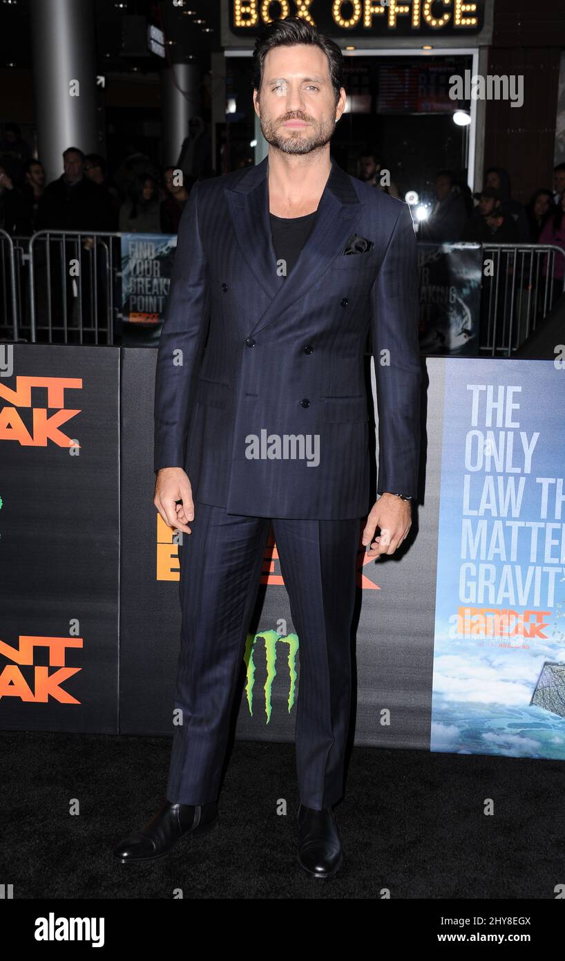 Edgar Ramirez attending the Point Break Hollywood Premiere Stock Photo ...