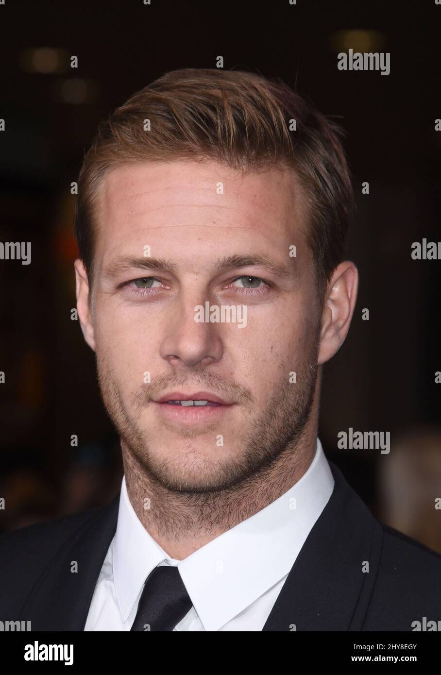 Luke Bracey attending the Point Break Hollywood Premiere Stock Photo ...