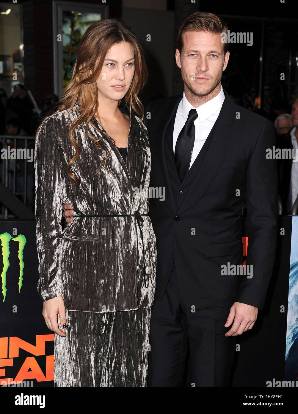 Luke Bracey attending the Point Break Hollywood Premiere Stock Photo ...