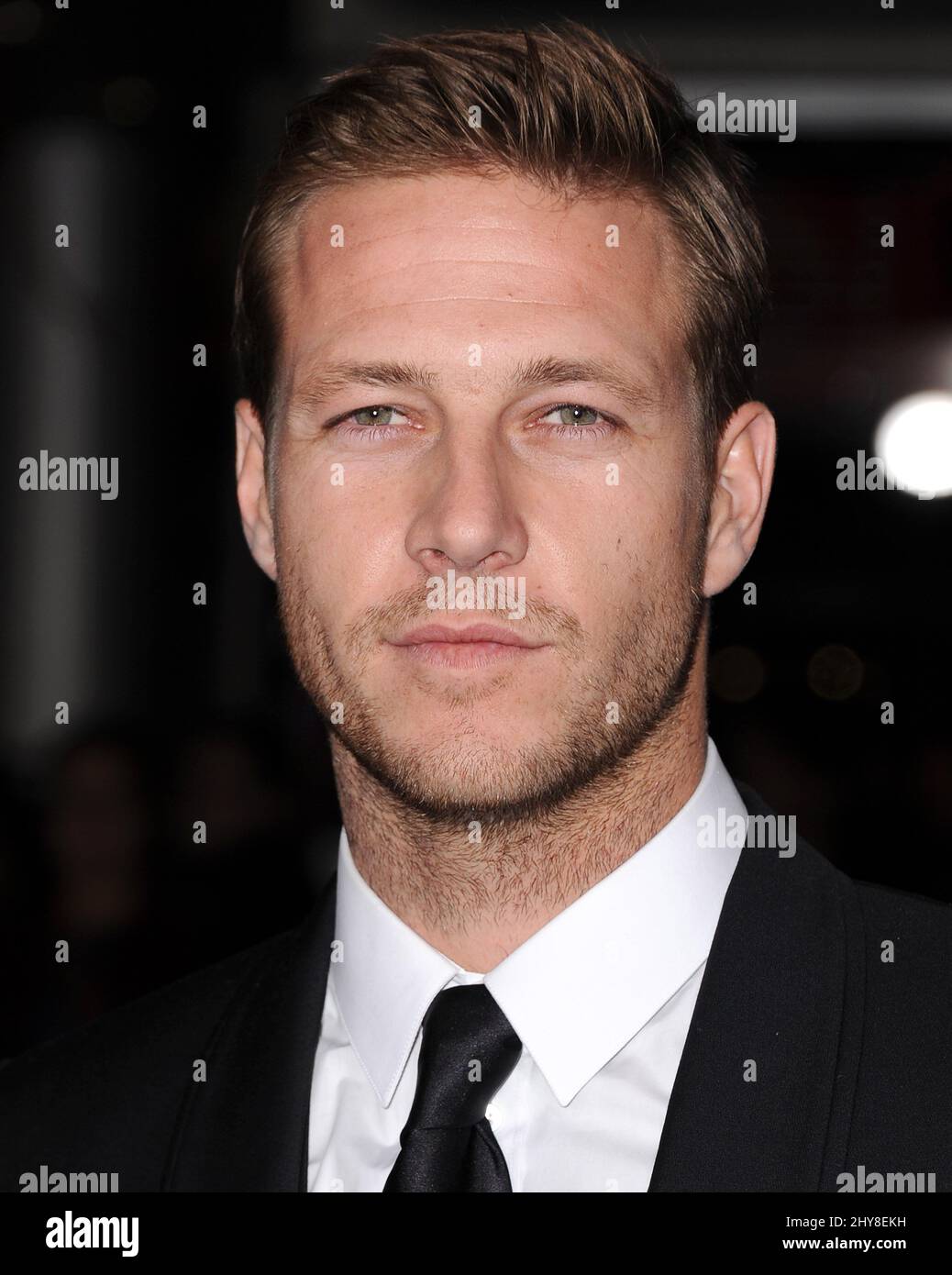 Luke Bracey attending the Point Break Hollywood Premiere Stock Photo ...