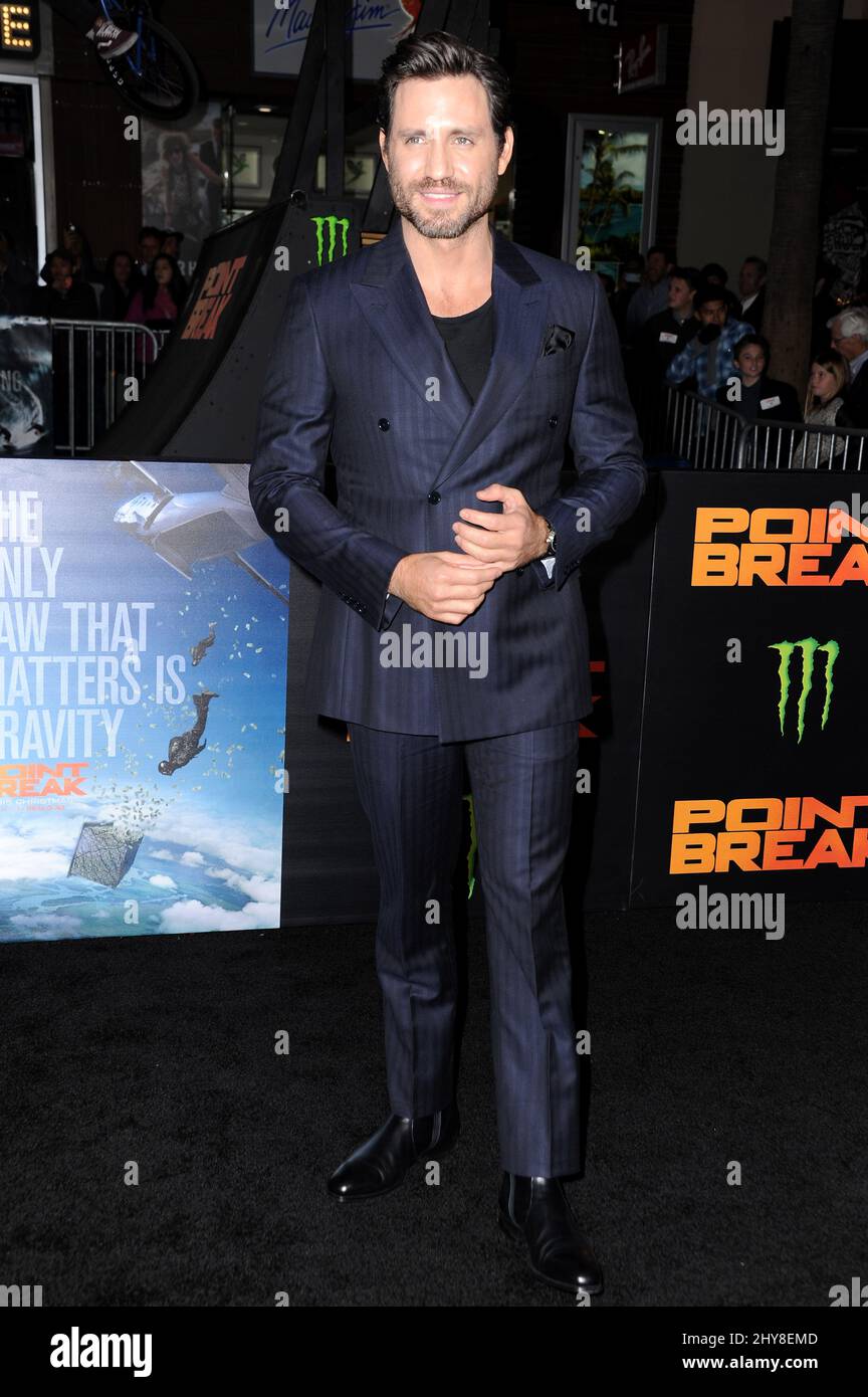 Edgar Ramirez attending the Point Break Hollywood Premiere Stock Photo ...