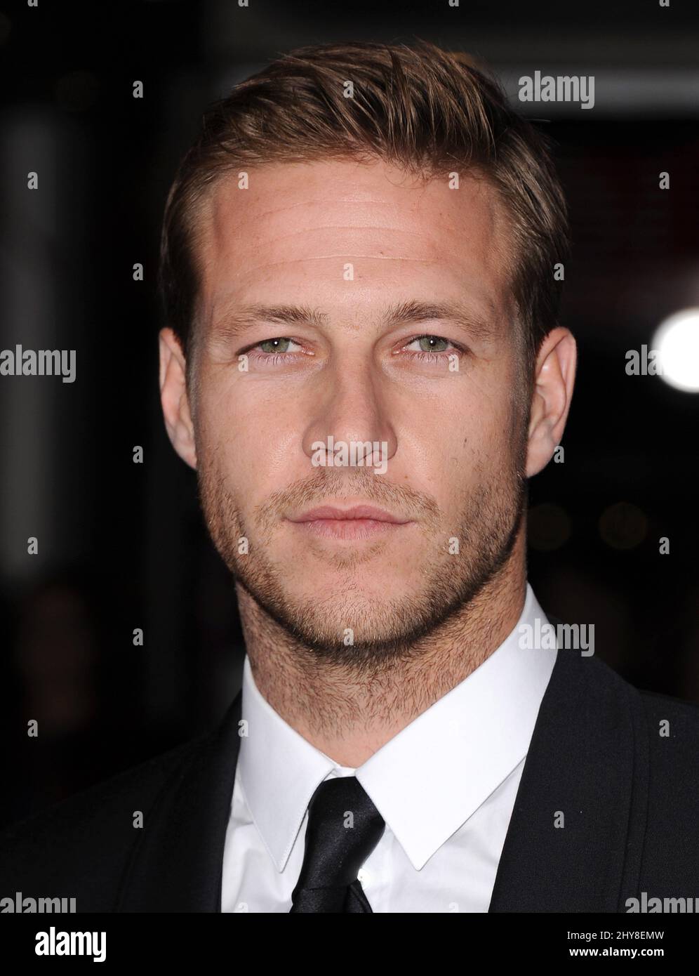 Luke Bracey attending the Point Break Hollywood Premiere Stock Photo ...