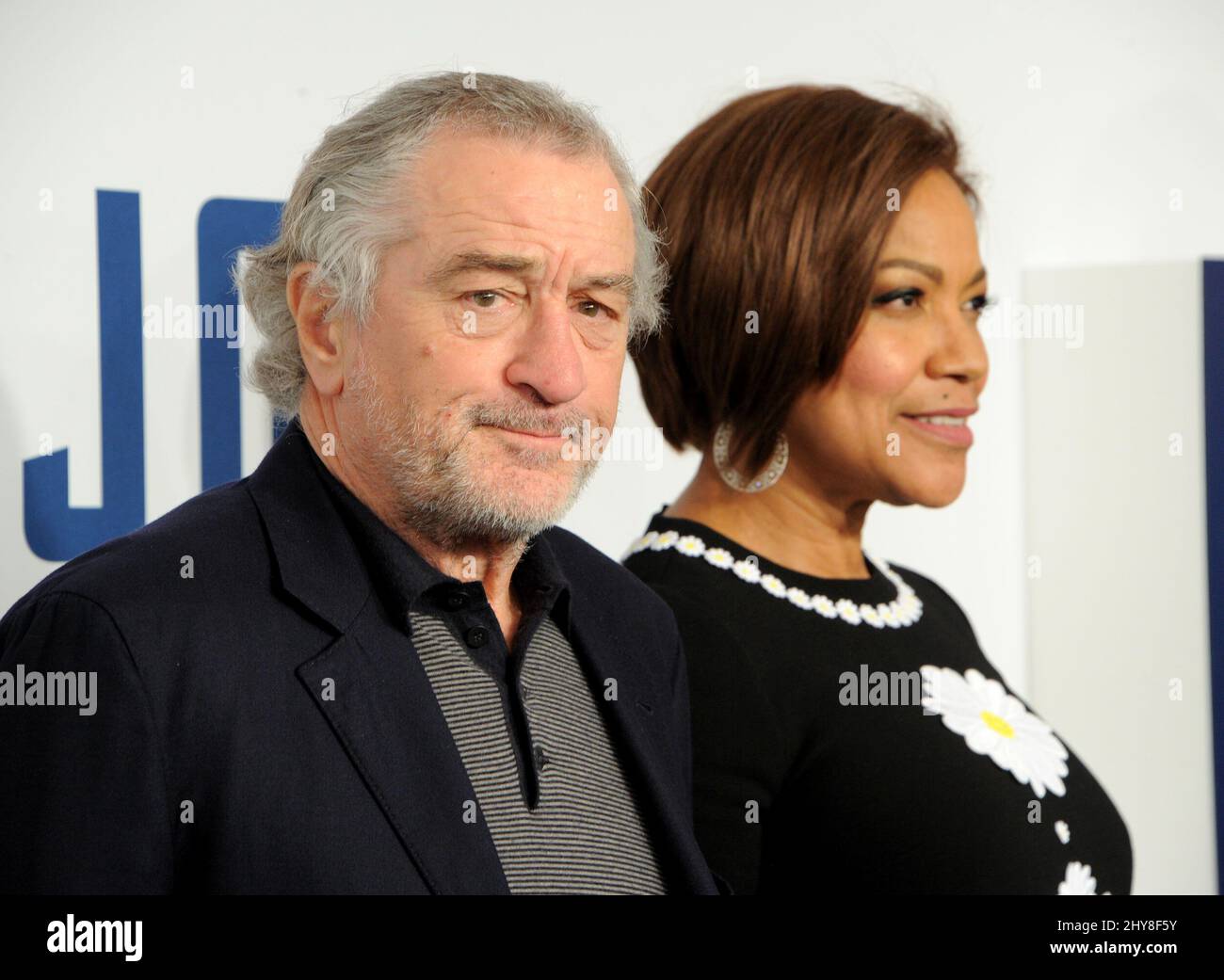 Robert De Niro and Grace Hightower attending the premiere of Joy in New ...