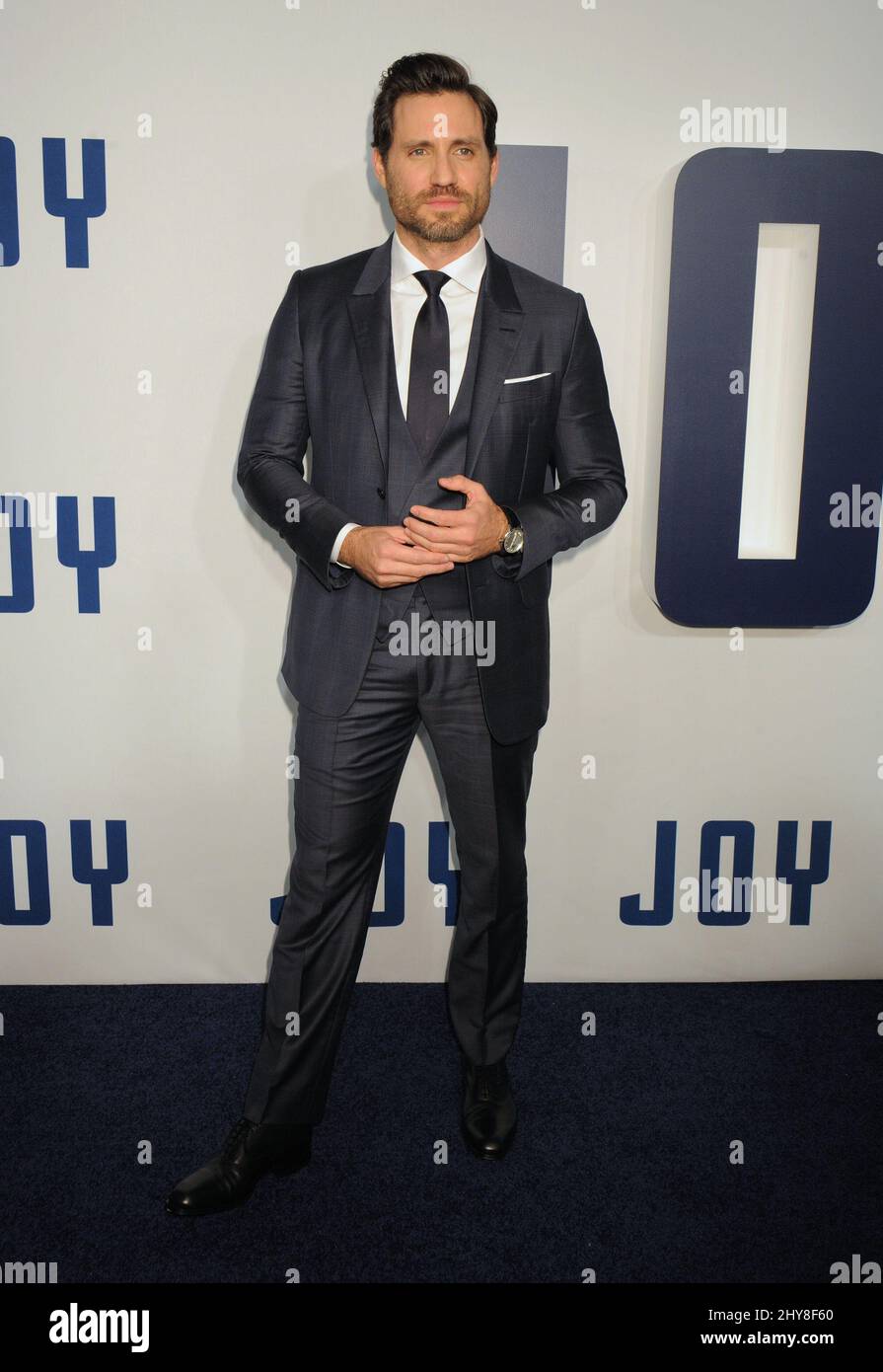 Edgar Ramirez attending the premiere of Joy in New York Stock Photo - Alamy
