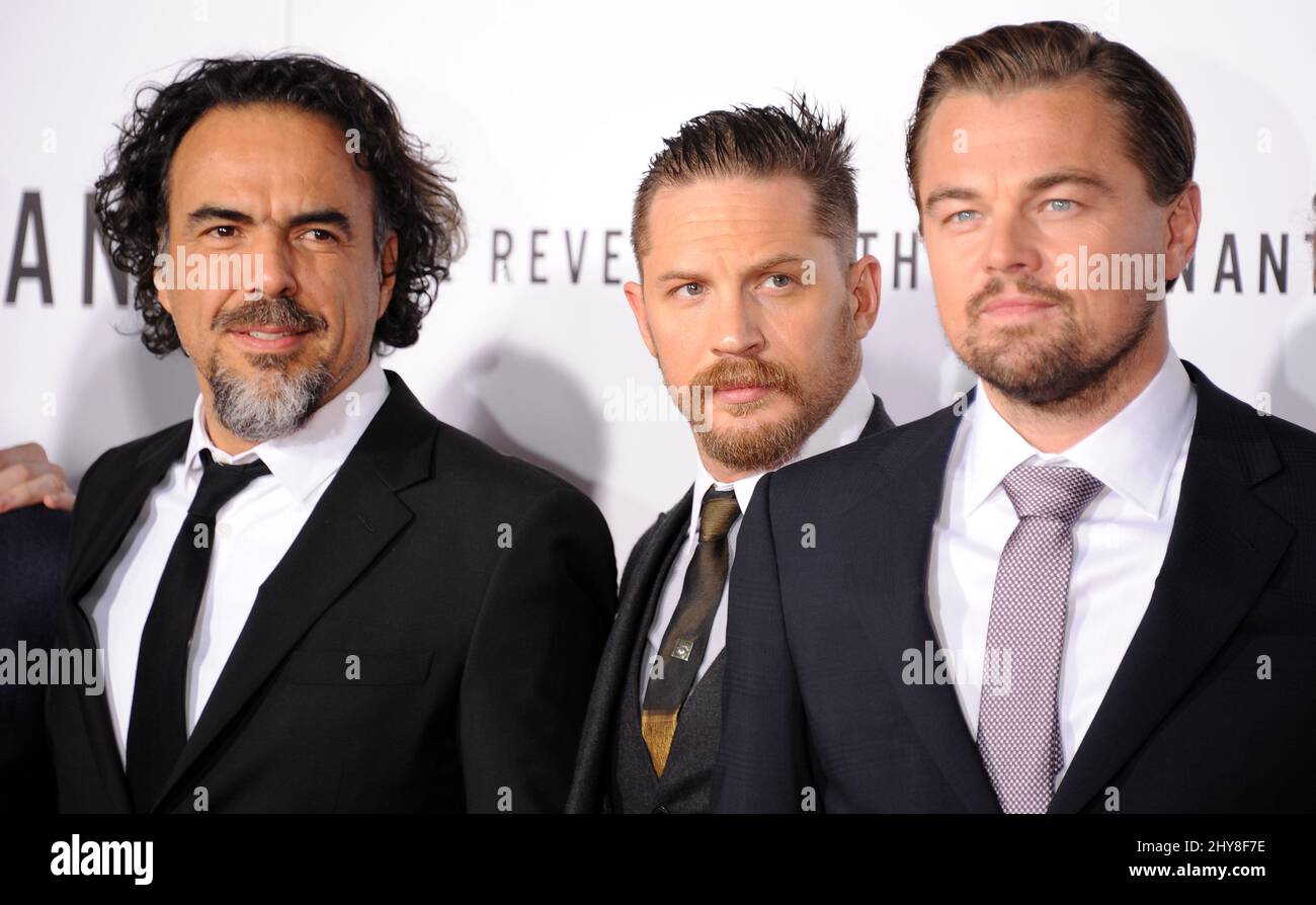 Alejandro Gonzalez Inarritu, Leonardo DiCaprio, Tom Hardy attends "The ...