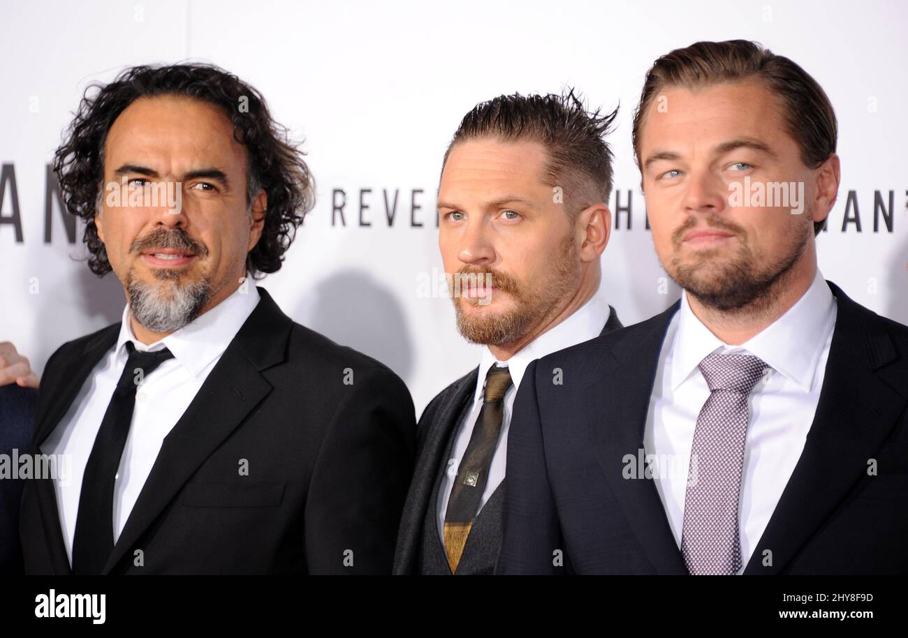 Alejandro Gonzalez Inarritu, Leonardo DiCaprio, Tom Hardy attends "The ...