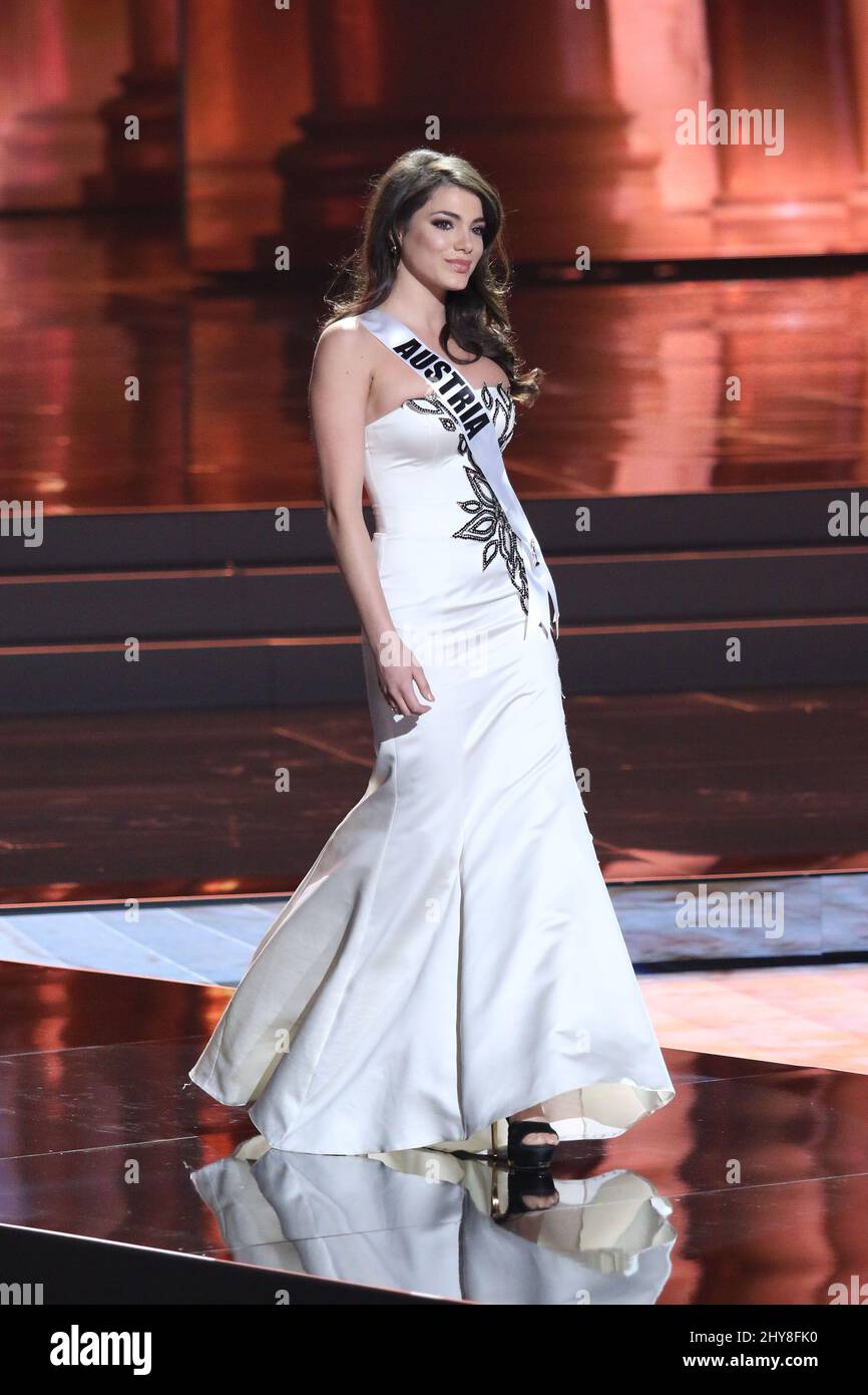 Miss Austria, Amina Dagi takes part in the Miss Universe Preliminary ...