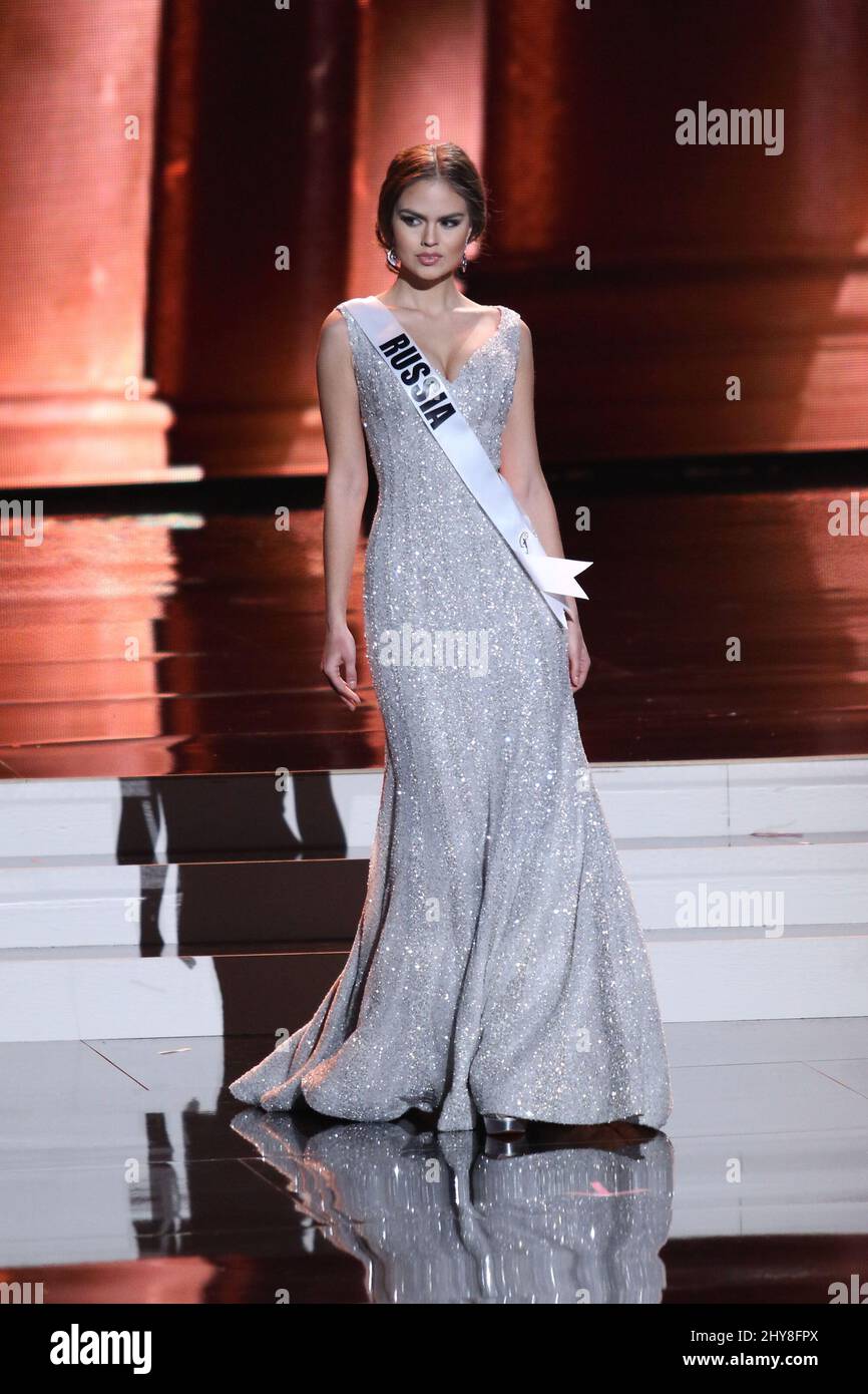 Miss Russia, Vladislava Evtushenko takes part in the Miss Universe ...