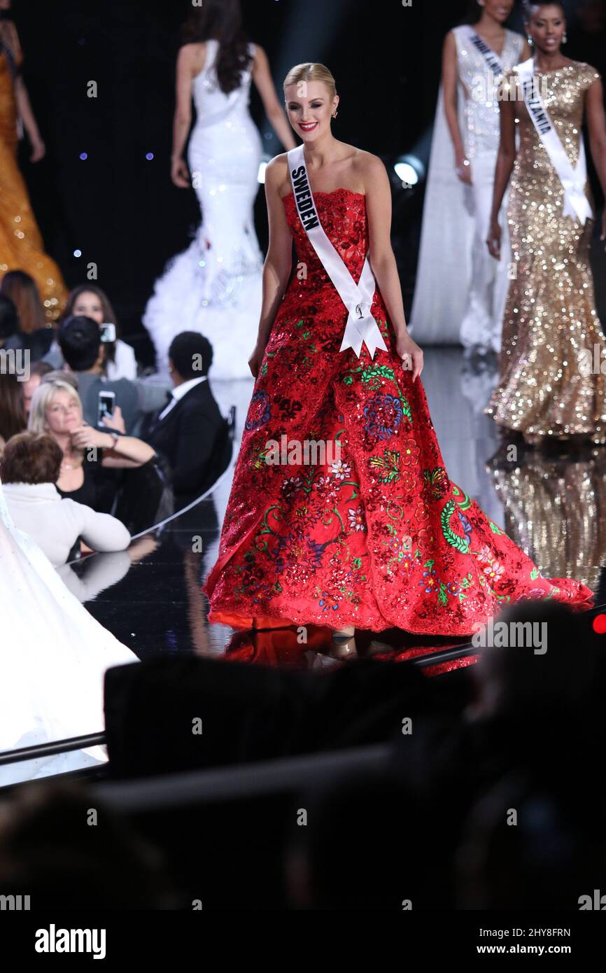 Miss Sweden, Paulina Brodd takes part in the Miss Universe Preliminary ...