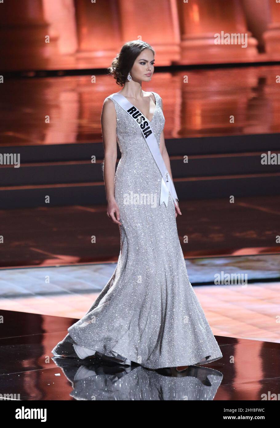 Miss Russia, Vladislava Evtushenko takes part in the Miss Universe ...