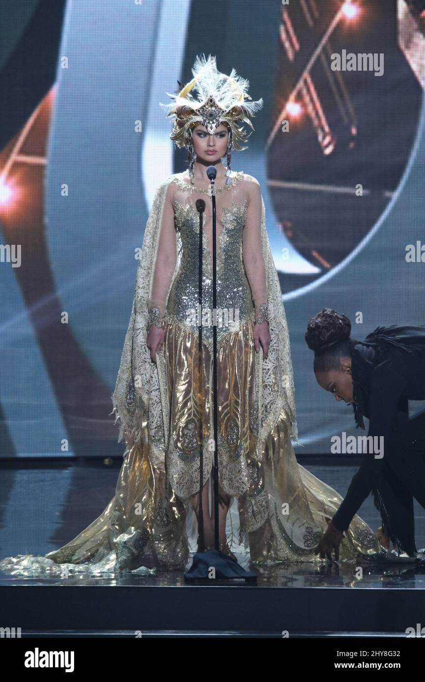 Miss Russia, Vladislava Evtushenko participates in the 2015 Miss ...