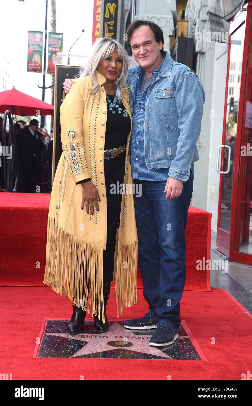 Pam grier quentin tarantino honored hi-res stock photography and images ...