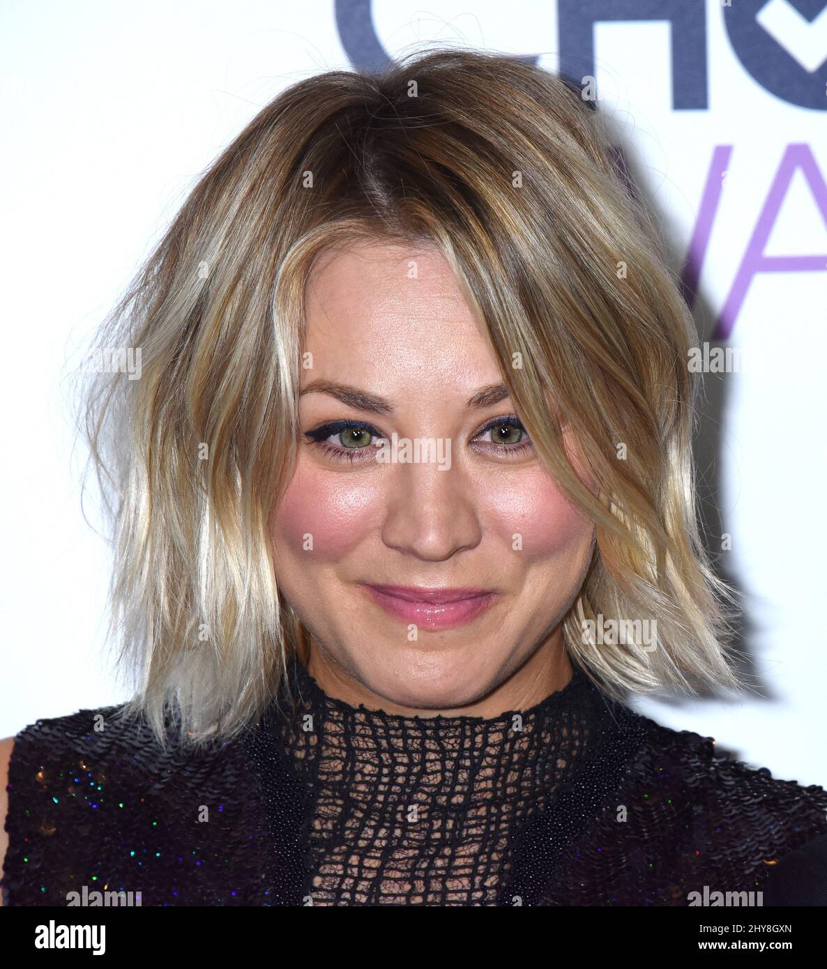 Kaley Cuoco in the press room at the People's Choice Awards 2016 held ...
