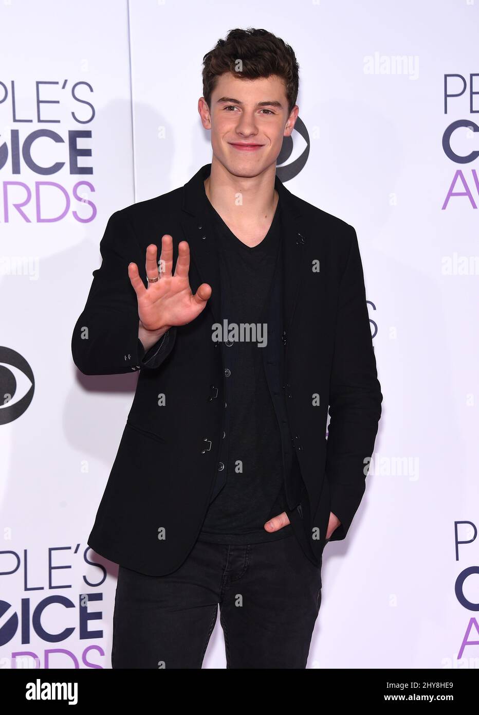 Shawn Mendes attending the People's Choice Awards 2016 held at the ...