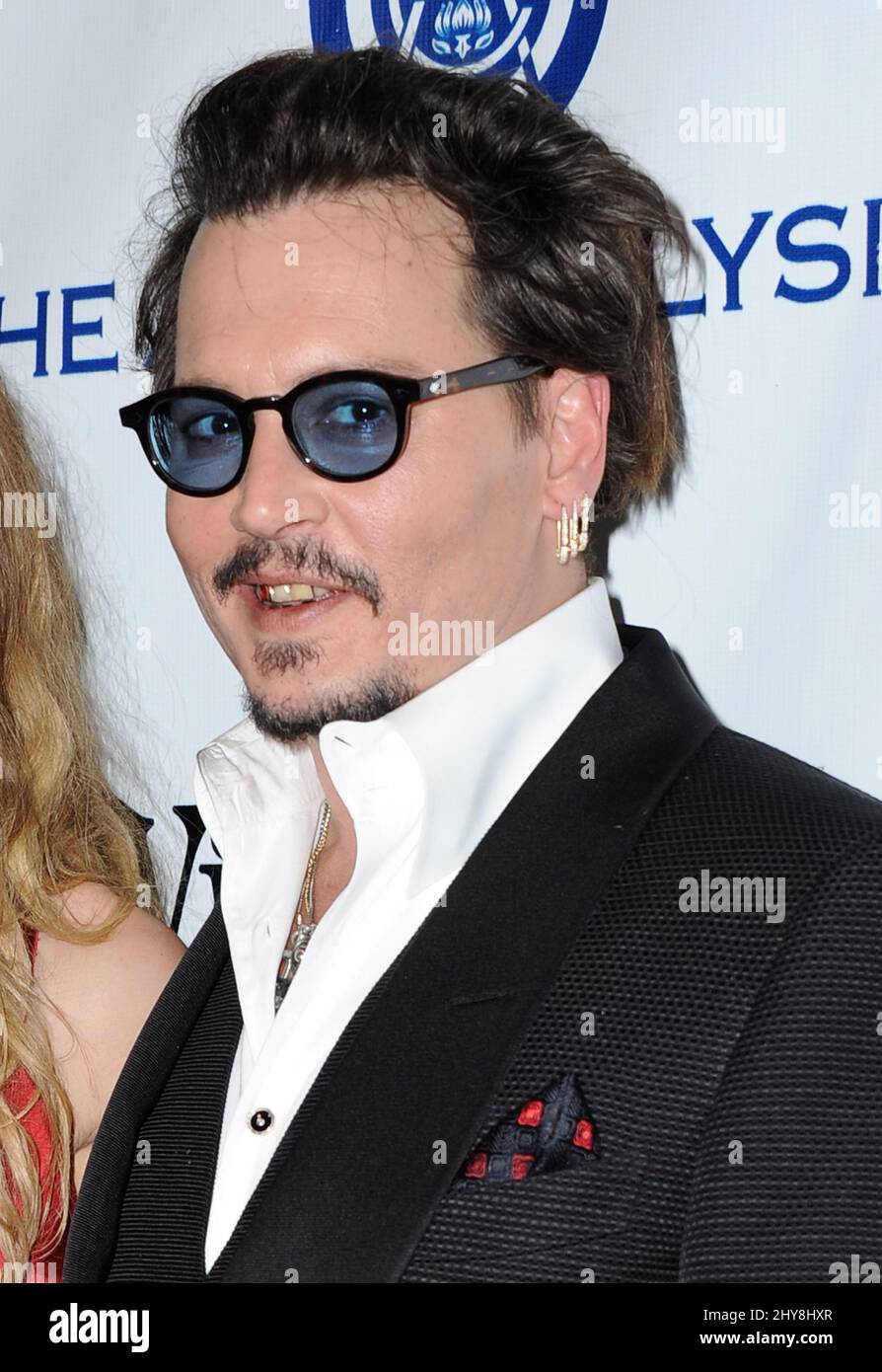 Amber Heard Johnny Depp Attending The Art Of Elysiums 9th Annual