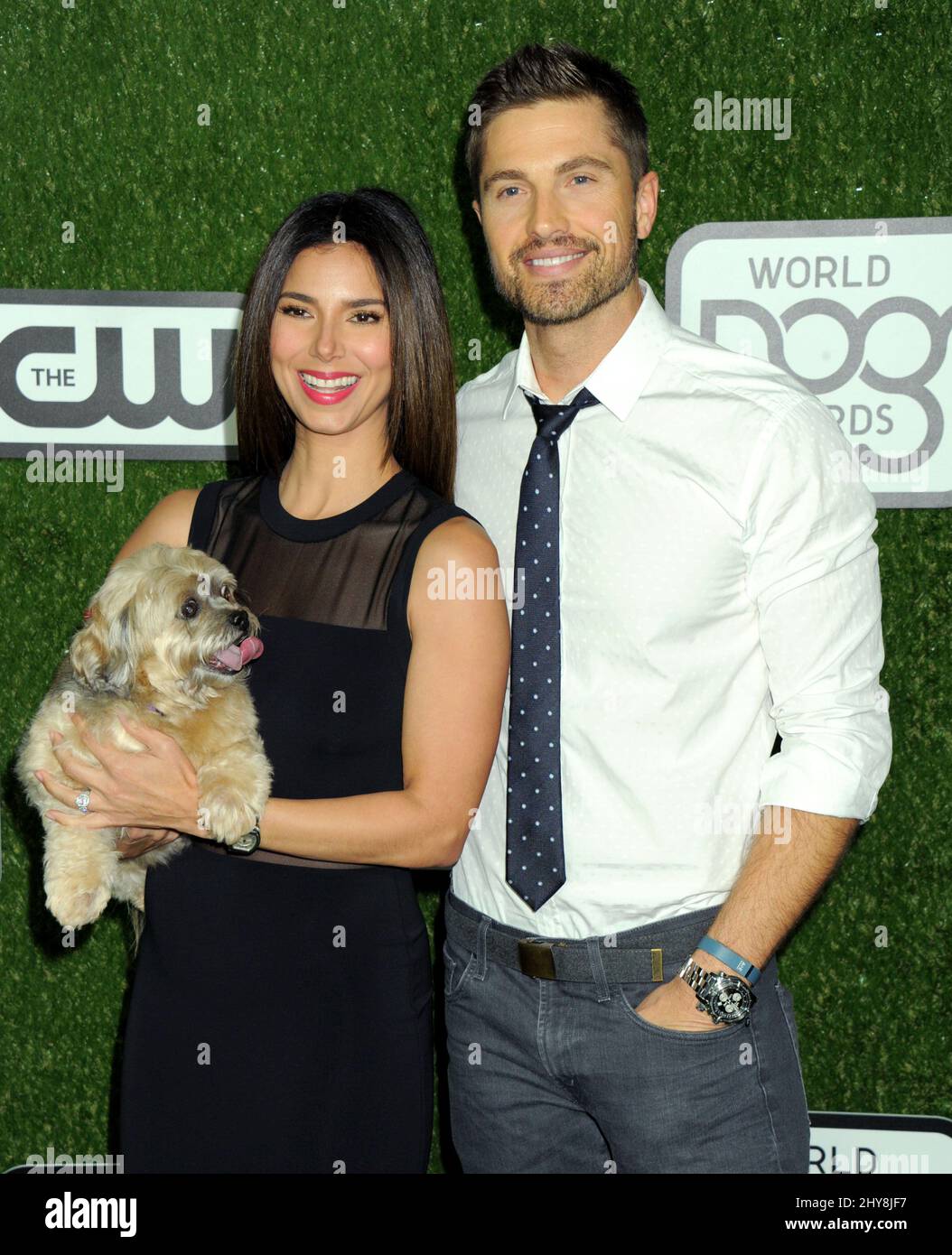 Roselyn Sanchez and Eric Winter attending the 2016 World Dog Awards ...