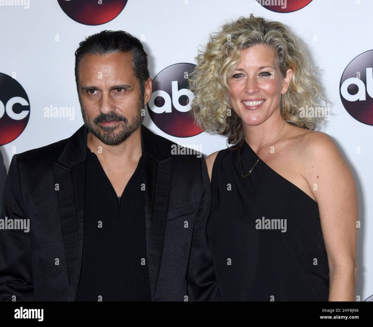 Maurice Bernard and Laura Wright attending Disney ABC Television Group ...