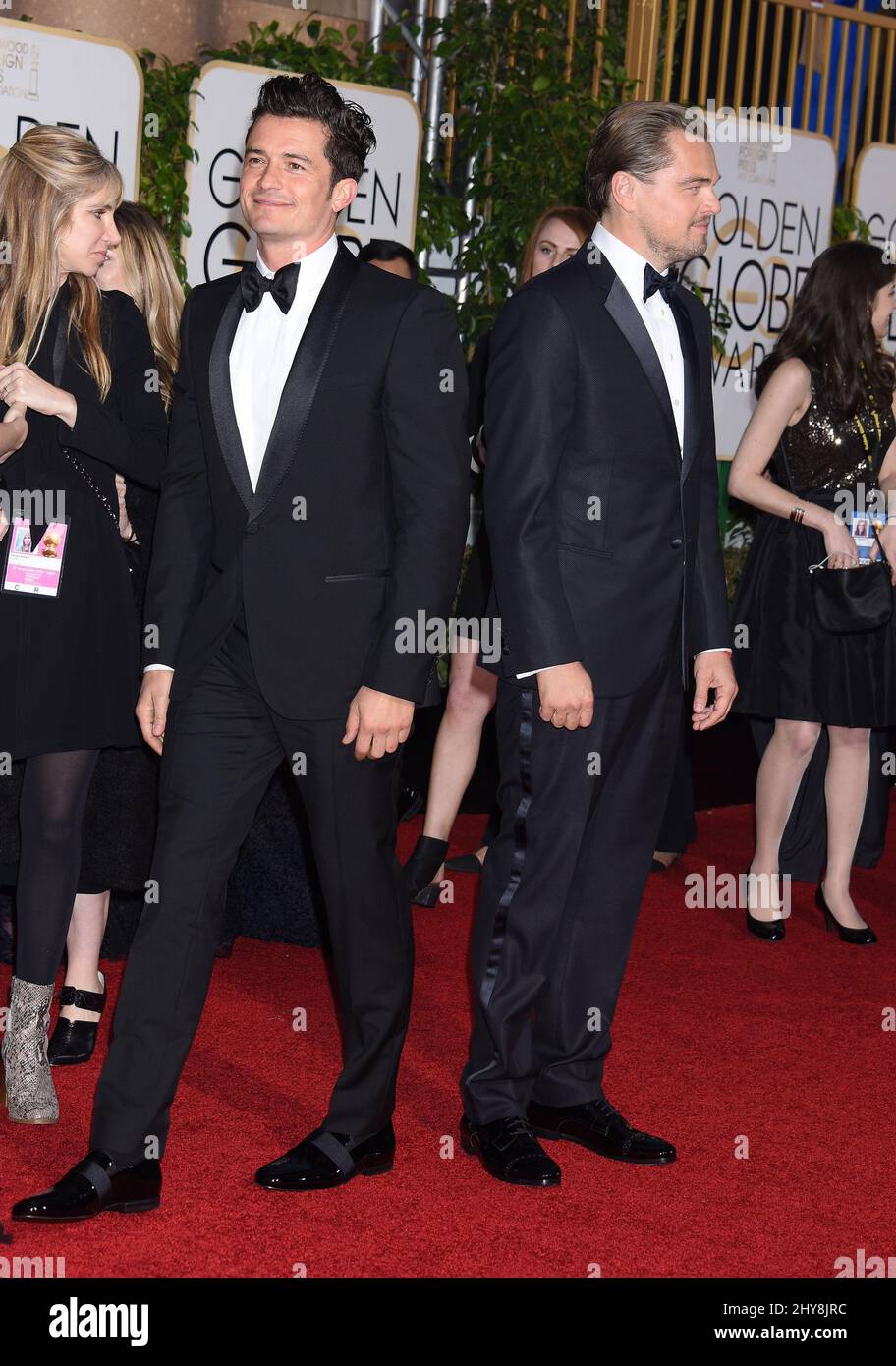 Orlando Bloom & Leonardo DiCaprio attending the 73rd Annual Golden ...