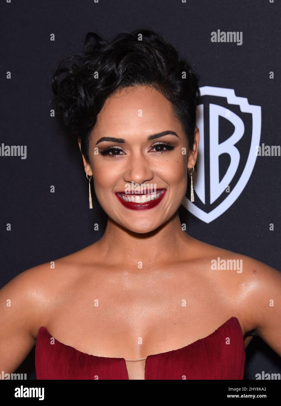 Grace Gealey attending the InStyle and Warner Brothers Golden Globes ...